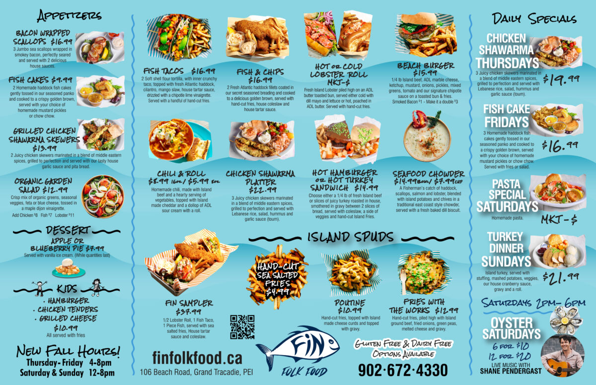 menu – FiN Folk Food – Casual Dining