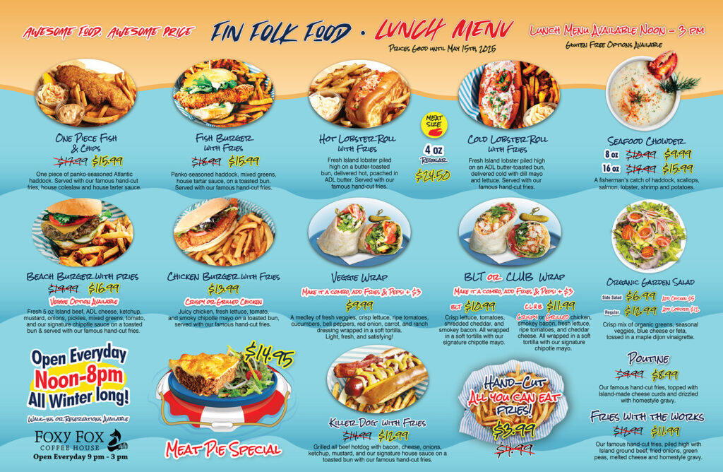menu – FiN Folk Food – Tracadie Beach