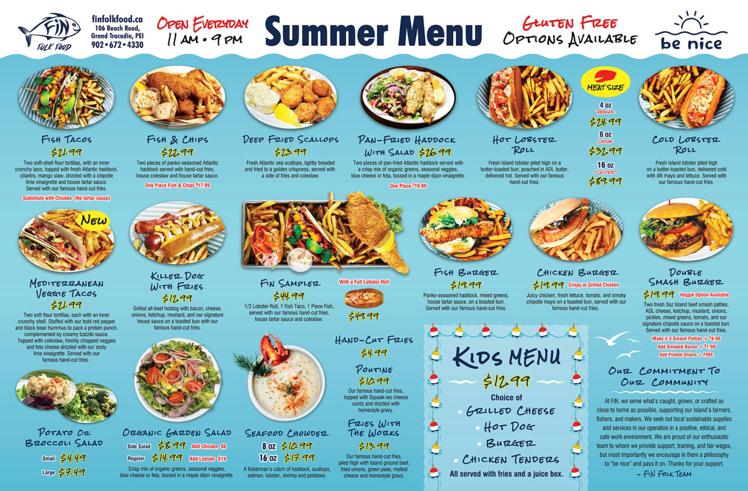 menu – FiN Folk Food – Casual Dining